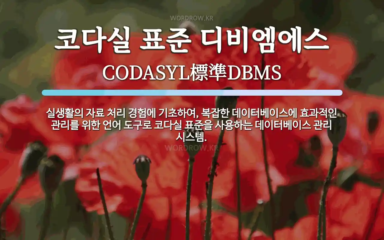 코다실 표준 디비엠에스 뜻: 실생활의 자료 처리 경험에 기초하여, 복잡한 데이터베이스에 효과적인 관리를 위한 언어 도구