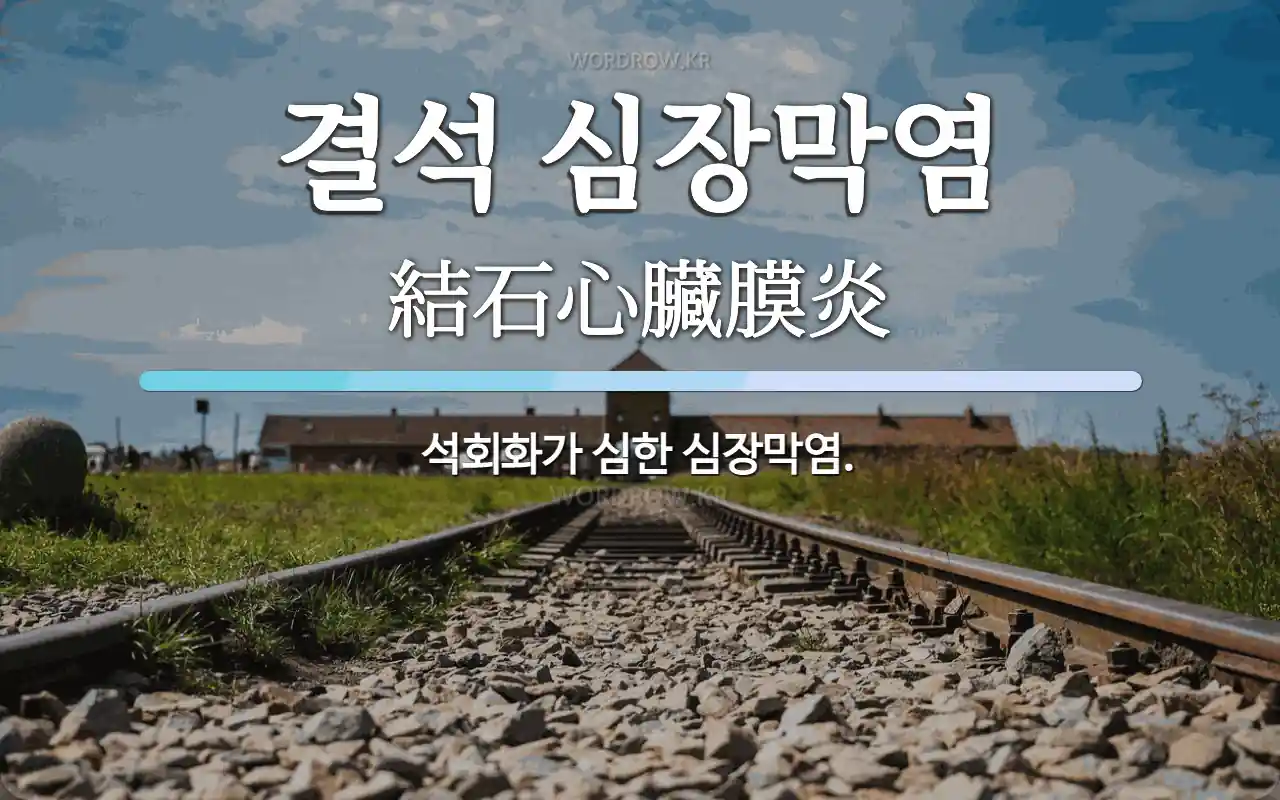 결석 심장막염 뜻 석회화가 심한 심장막염