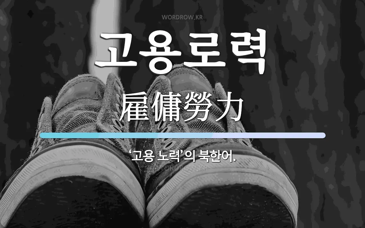 고용로력 뜻 ‘고용 노력의 북한어