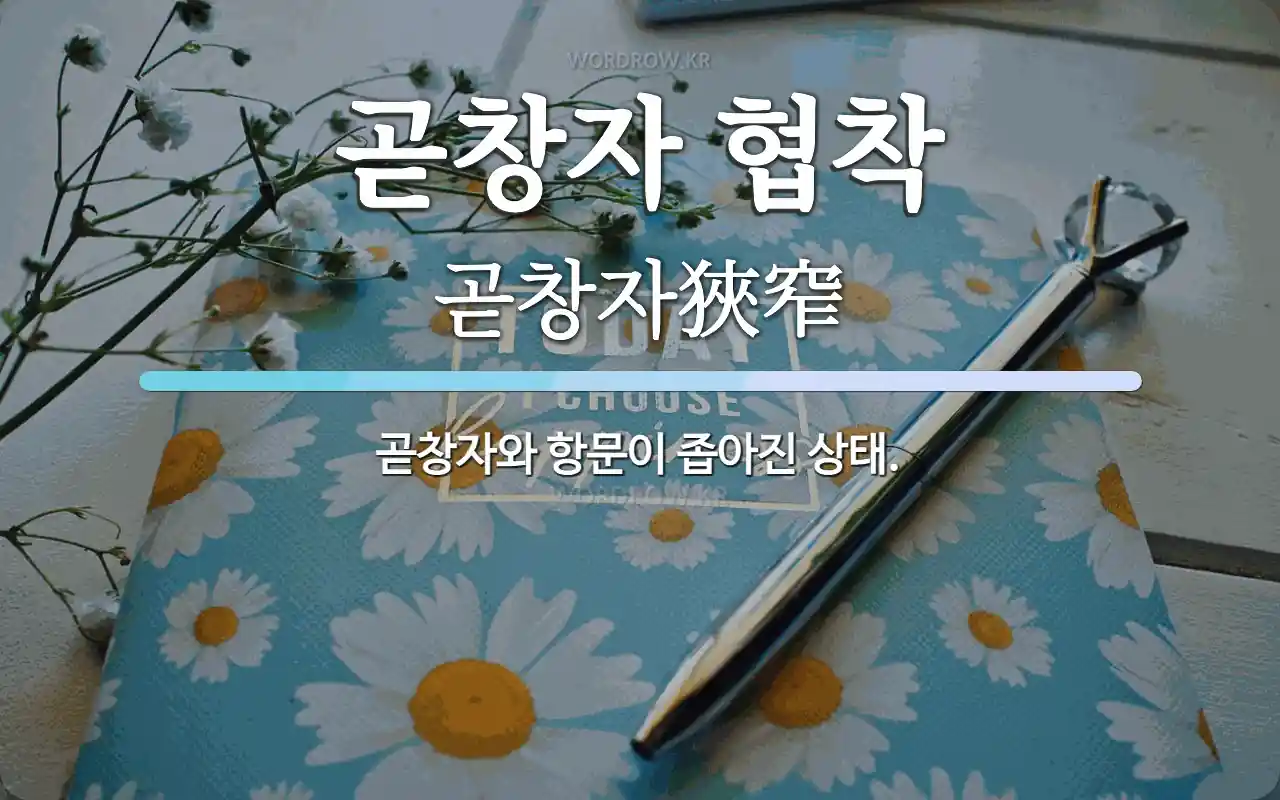 곧창자 협착 뜻 곧창자와 항문이 좁아진 상태