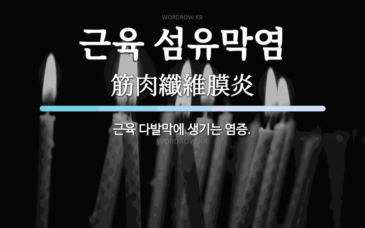 근육 섬유막염 뜻 근육 다발막에 생기는 염증
