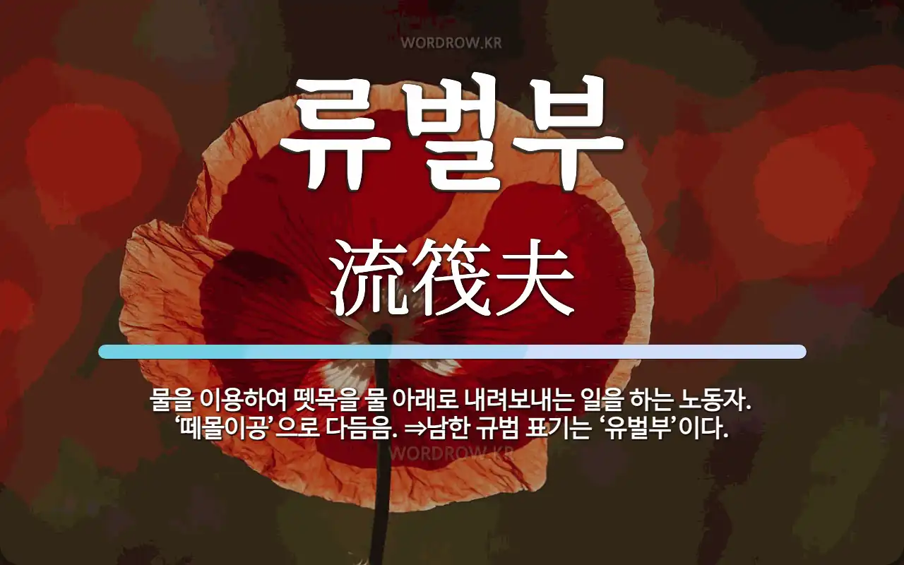 한국어 블로그 류로 끝나는 단어 몰랐던 근사한 단어 목록을 엿보세요