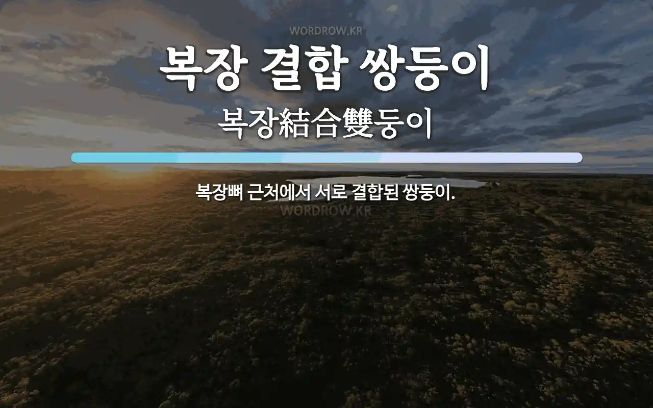 복장 결합 쌍둥이 뜻 복장뼈 근처에서 서로 결합된 쌍둥이