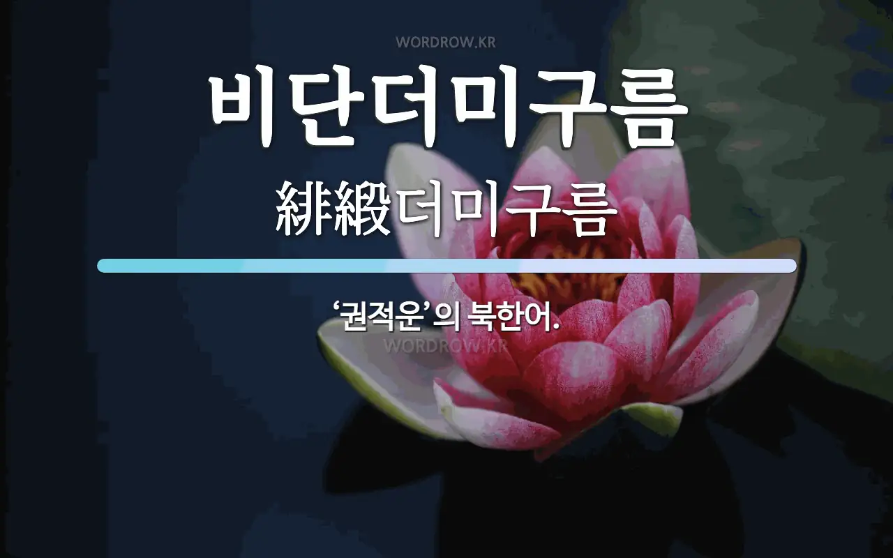 비단더미구름 뜻 ‘권적운의 북한어