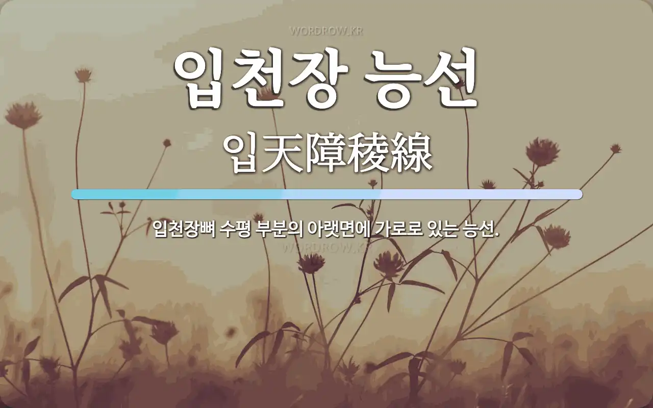 입천장 능선 뜻 입천장뼈 수평 부분의 아랫면에 가로로 있는 능선